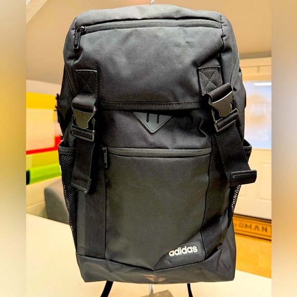 adidas | Bags | Adidas Laptop Backpack With Side Zip And 2 Side Water ...